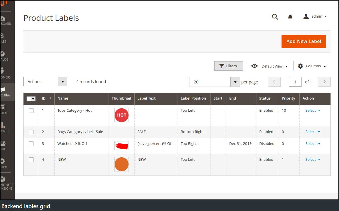 Product Labels & Badges Magento 2 - Magediary
